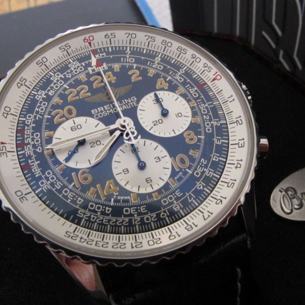 FS: Breitling Cosmonaute with a rare blue dial | WatchCharts Marketplace