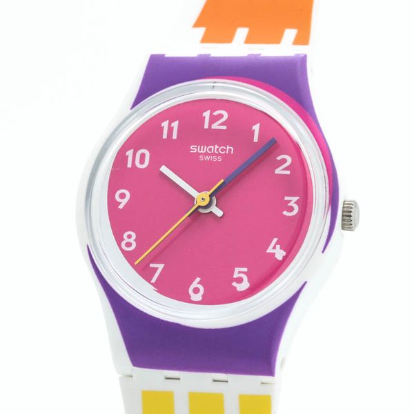 Swatch [SWATCH] Sun Thru LW165 Ladies Pink Plastic Watch Clock SUN ...