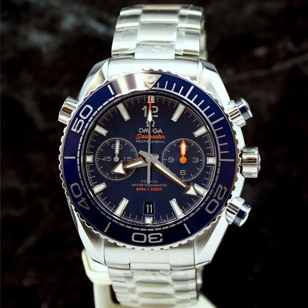 fs: bnib OMEGA SEAMASTER Planet Ocean Chrono BLUE 46MM Co-Axial 215.30 ...