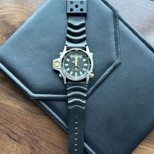 CITIZEN AQUALAND C022-088093 ANA-DIGI CHRONOGRAPH QUARTZ MENS DIVER ...