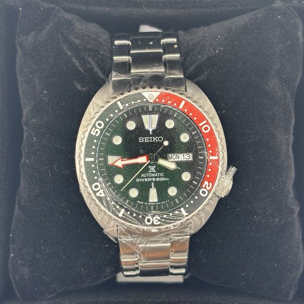 SEIKO ProspeX SRP789K1 Automatic Diver's 200m Turtle Black Red Watch ...