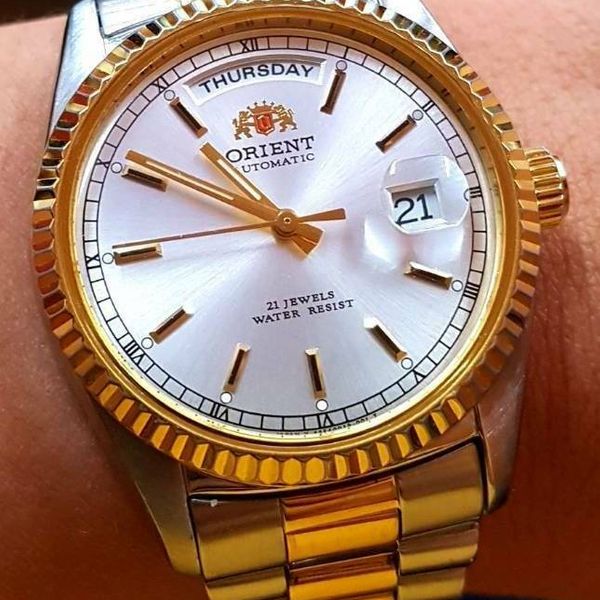 VERY RARE! Orient Automatic Day-Date President Homage 2-Tone ...