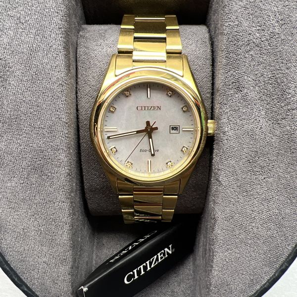 Citizen EW2702-59D Women's Automatic Mother of Pearl Dial Watch | WatchCharts Marketplace