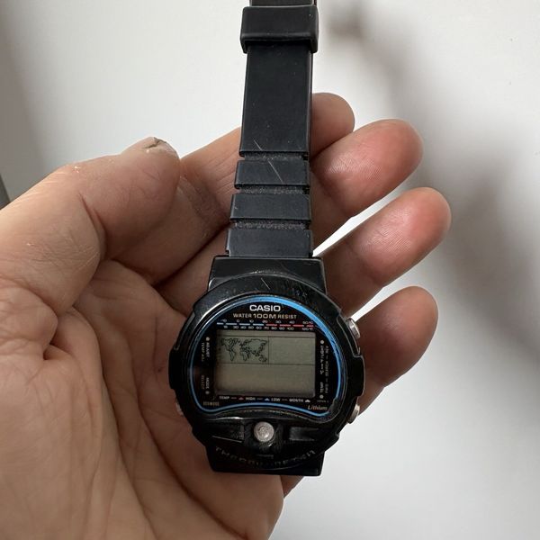 Orologio Digitale Vintage CASIO 815 TS-100 Thermo World Time Non ...