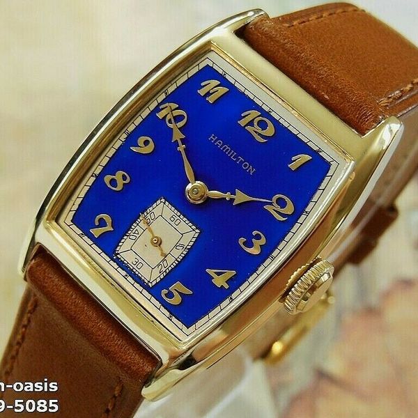 1930 Vintage HAMILTON Watson, Stunning Blue Dial, Serviced & Warranty ...