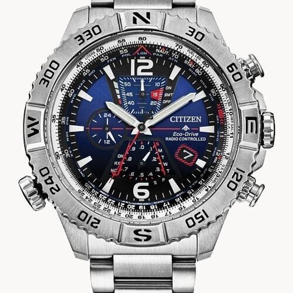 Citizen Navihawk Promaster AT8220-55L A-T Blue Dial Eco-Drive Men's ...