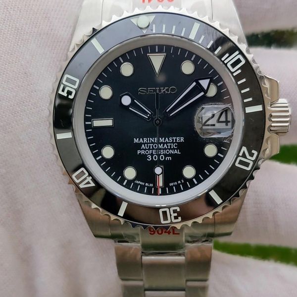 [WTS] Custom Dive Mod: Skeleton Seiko Sub - Seiko NH35 Auto - Oyster ...