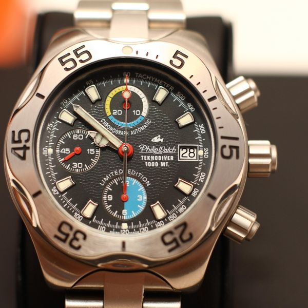 RARE Philip Watch Teknodiver 1000m Limited Edition 500 pieces ...