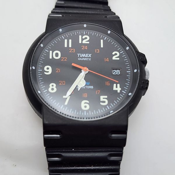 VINTAGE 1990'S TIMEX WR 30M CLASSIC MILITARY FIELD MENS WATCH ...