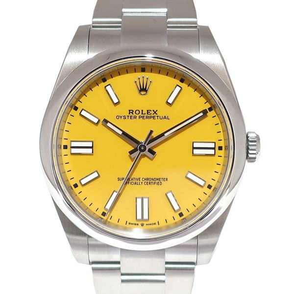 [Tenpaku] [ROLEX] Rolex Watch Oyster Perpetual 41 124300 Yellow Dial ...