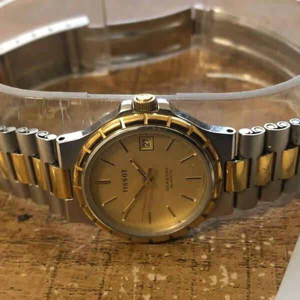 Tissot Seastar Quartz Deux Nuances Femmes Montre 1980's Vintage W ...