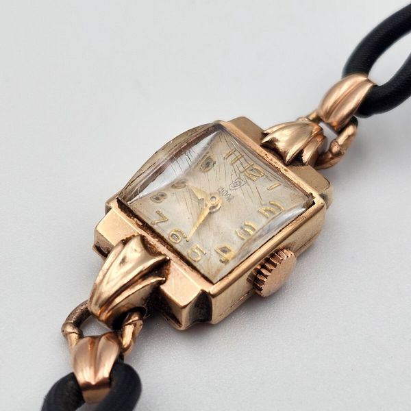 Vintage 10k Gold Tudor Women's Mechanical Wristwatch 14 mm Engraved (X1 ...