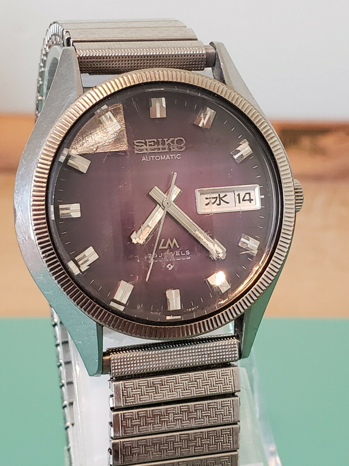 Vintage February 1974 Seiko Lord Matic LM 5606 7330 JDM Purple/Grape ...