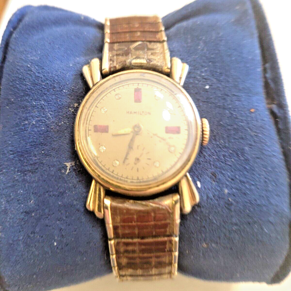 New ListingVintage Hamilton DIAMOND DIAL 987A Watch 10k RGP Case, RUNS ...