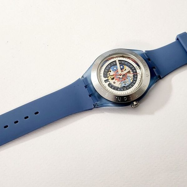SWATCH IRONY Diaphane Automatique 2004 - SVDN4000C - Blue Trap - Neuf ...