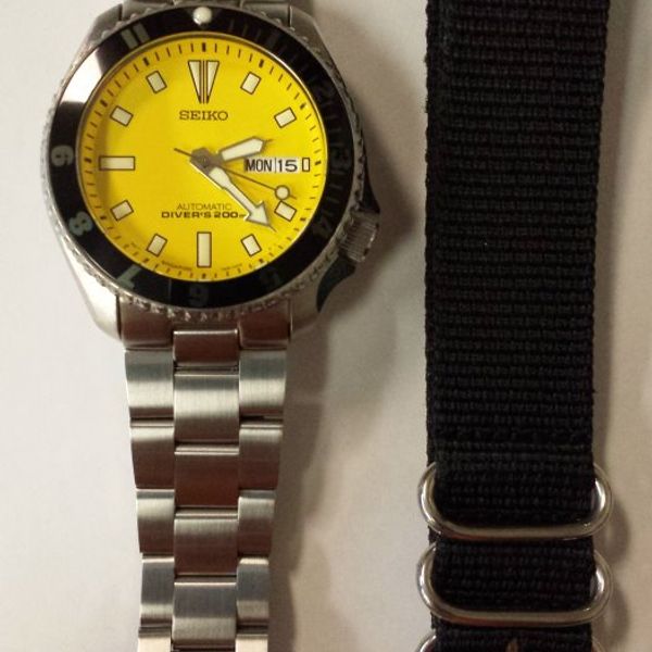 SOLD: Seiko SKXA35 Yellow Dial, Dagaz Superdome, Super Oyster & New ...