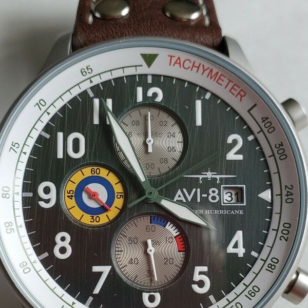 AVI-8 Hawker Hurricane 4011 Extra leather band | WatchCharts Marketplace
