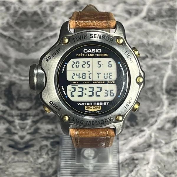 Casio Diving King DEP600 Log Memory Twin Sensor Dive Watch Working ...