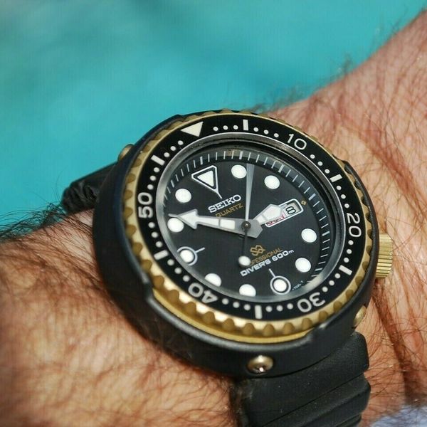 *WOW* Vintage Original!! Seiko 7549-7009 Golden Tuna Titanium 600m Diver Watch | WatchCharts