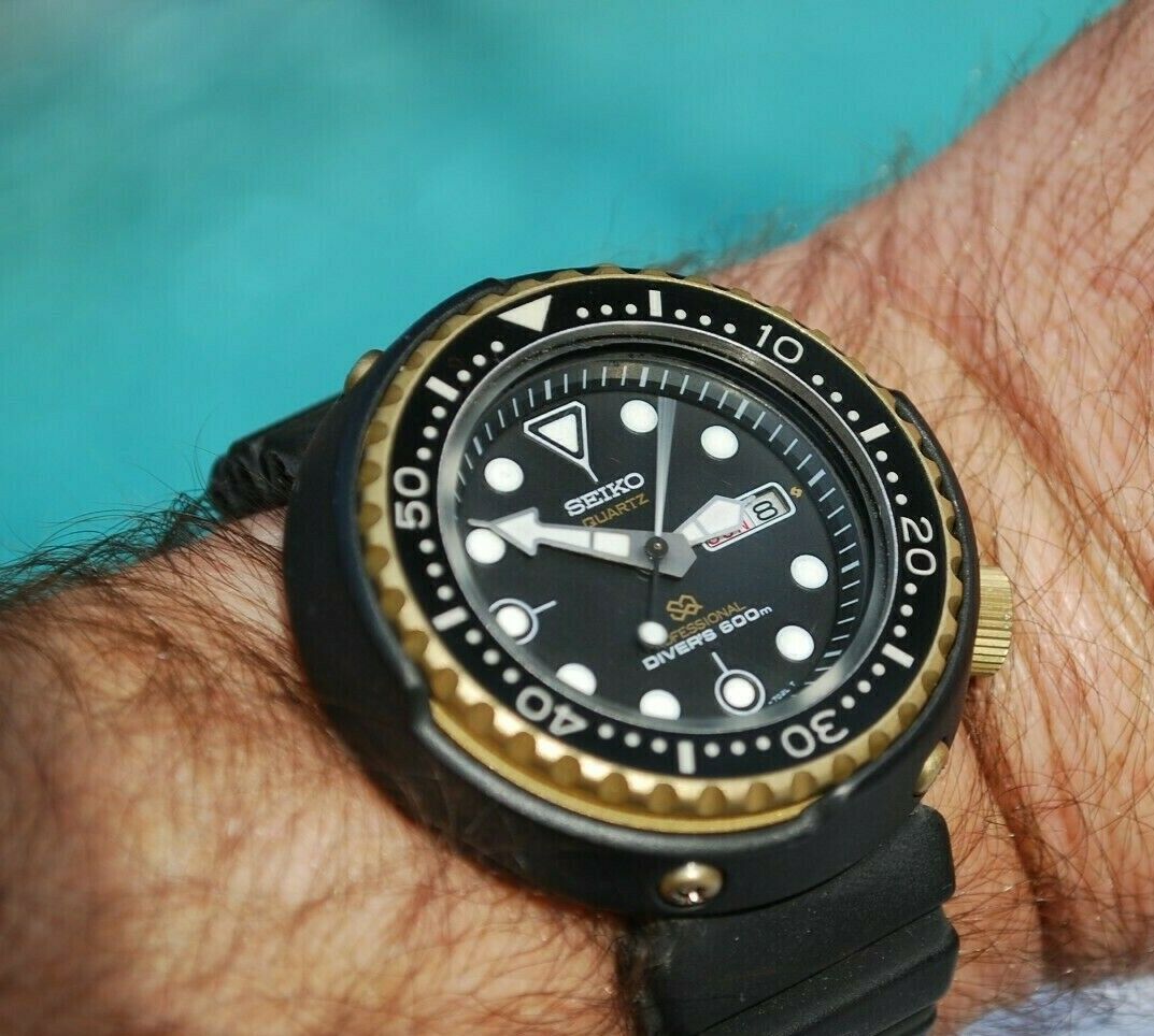 *WOW* Vintage Original!! Seiko 7549-7009 Golden Tuna Titanium 600m Diver Watch | WatchCharts