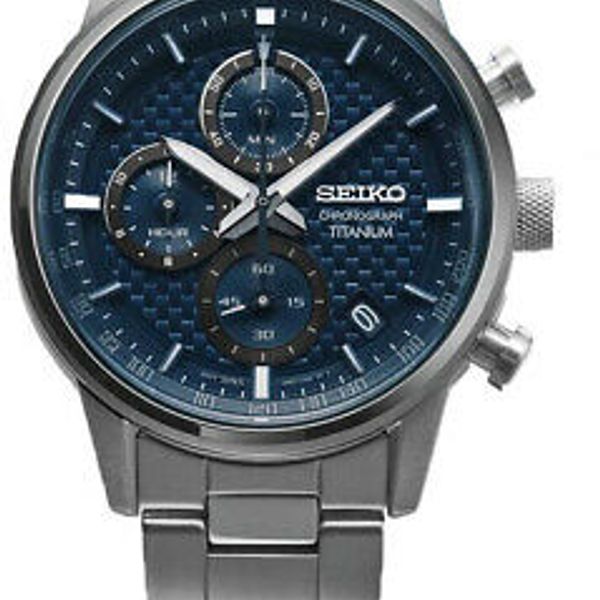 Seiko Gents Titanium Chronograph Watch SSB387P1 NEW | WatchCharts