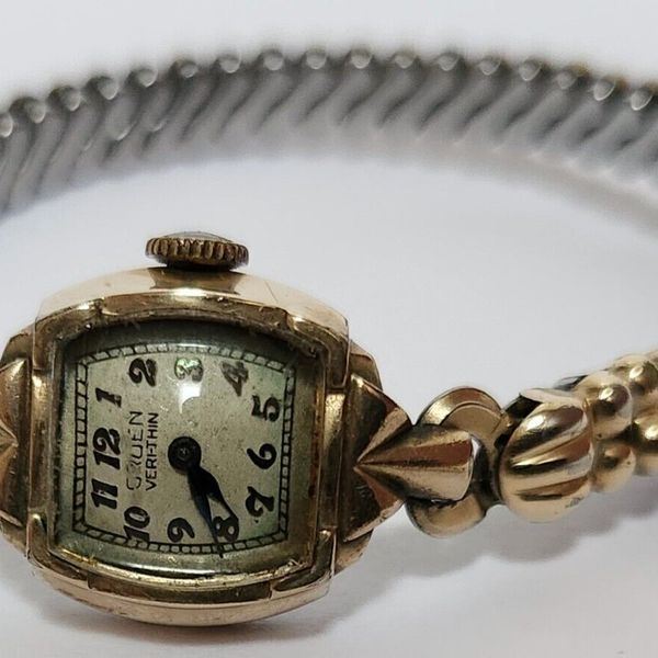 Vintage Ladies Gruen Veri-Thin Watch Working Runs | WatchCharts Marketplace