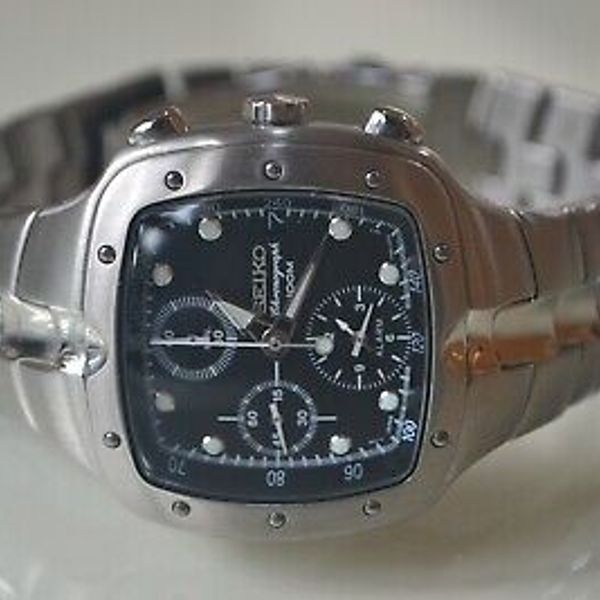 Seiko SNA011P1 Vintage Chrono Alarm 7T62-5A00 Men's Collectors Best ...