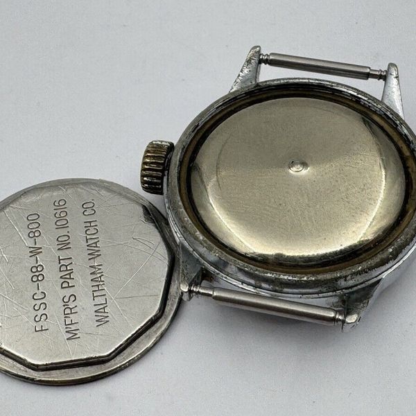 1940's WALTHAM WW2 US NAVY Military Original Dial 6/0 '42 FSSC 88-W-800 ...