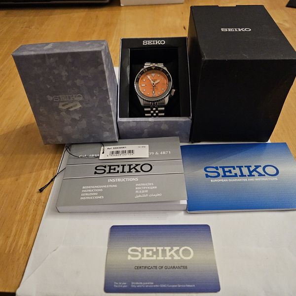 Seiko 5 Sports Orange Men's Watch - SSK005K1 | WatchCharts Marketplace