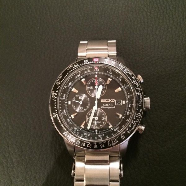 SOLD** SEIKO SSC009 Solar Chronograph Flight watch | WatchCharts ...