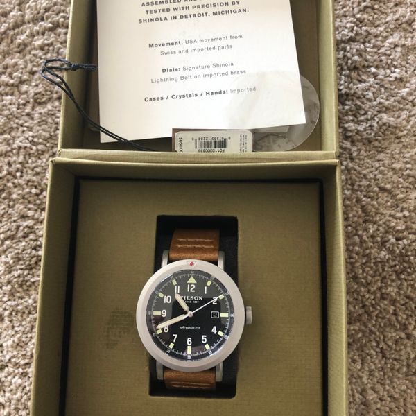 Filson Shinola Scout | WatchCharts Marketplace