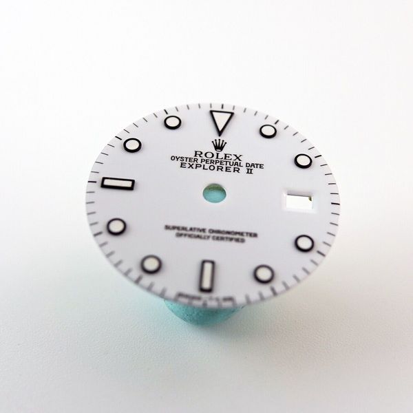 ROLEX EXPLORER II 16570 POLAR TRIDIUM DIAL | WatchCharts Marketplace