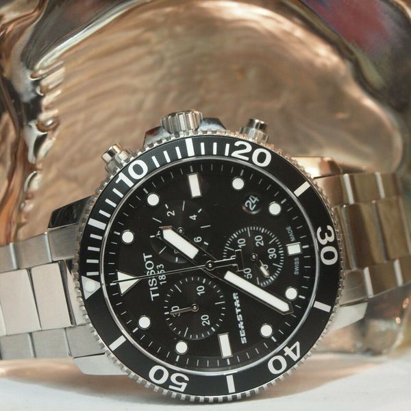 TISSOT T120417A SEASTAR 1000 MEN'S SWISS CHRONO WATCH IN ORIGINAL BOX ...