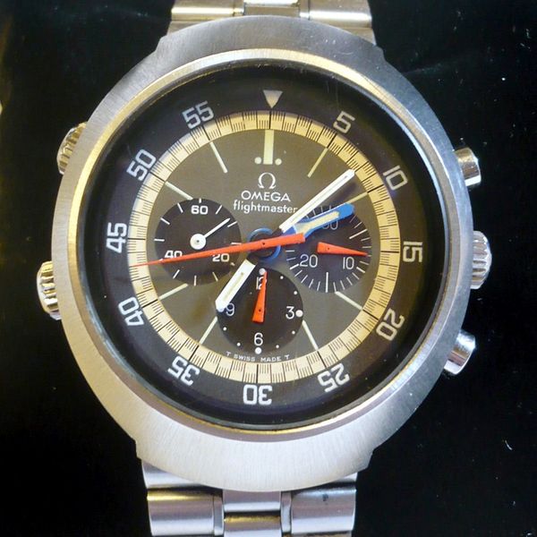FS Omega Flightmaster Chronograph Circa 1970 W/ Box & Manual $2999 Obro ...