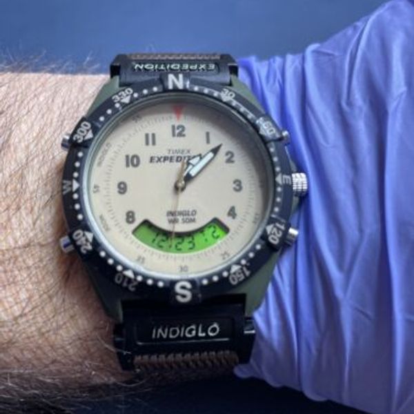 Timex - Expedition - Indiglo WR 50m - Dual Time - Watch Runs Perfectly. | WatchCharts Marketplace