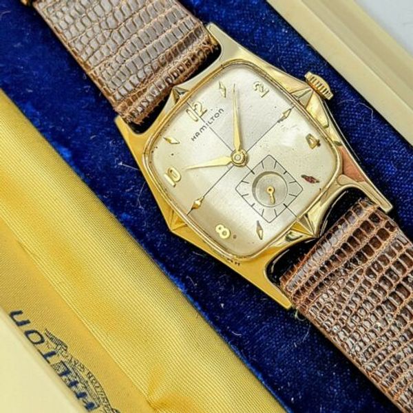 1954 HAMILTON Newton Watch 17 Jewels Grade 747 USA 10K GF - NOS ...