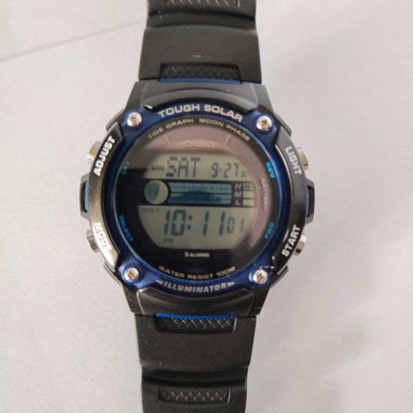 Casio W-S210H Tough Solar Tide Graph Moon Phase Digital Watch Module ...