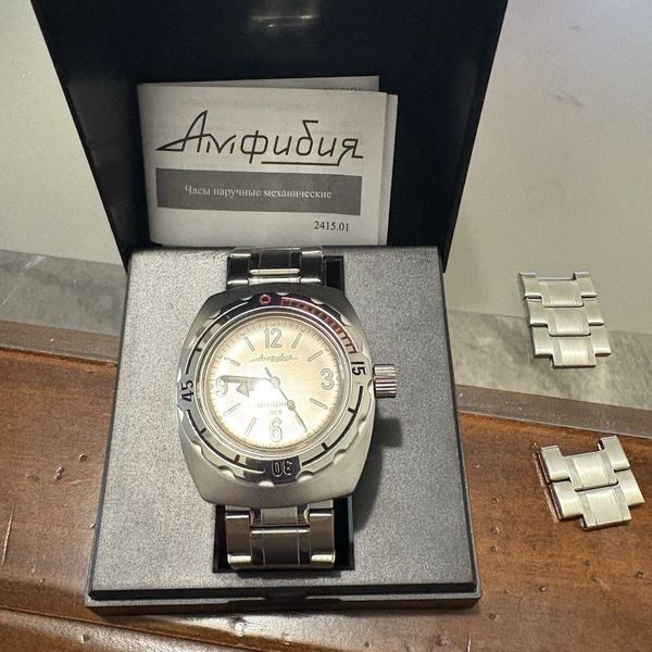 Vostok Amphibia 1967 Retro Silver Dial 090661 | WatchCharts Marketplace