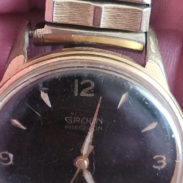 Vintage Gruen Precision Autowind Black Dial Wristwatch 32mm ...