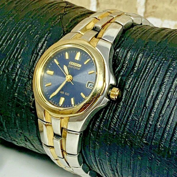 Citizen ECO-DRIVE E010 K15711 Women's Stainless Steel/Gold Solar ...