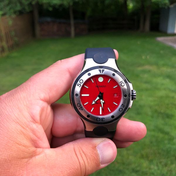 [WTS] (Movado) (Series 800 Diver) (Pre-Owned Red Dial) | WatchCharts ...