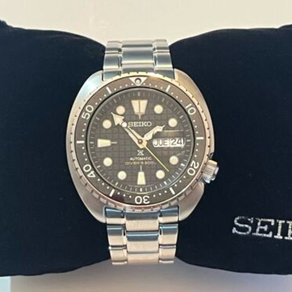Seiko Prospex Automatic Diver Rotating Bezel 45.0mm Black Dial Watch ...