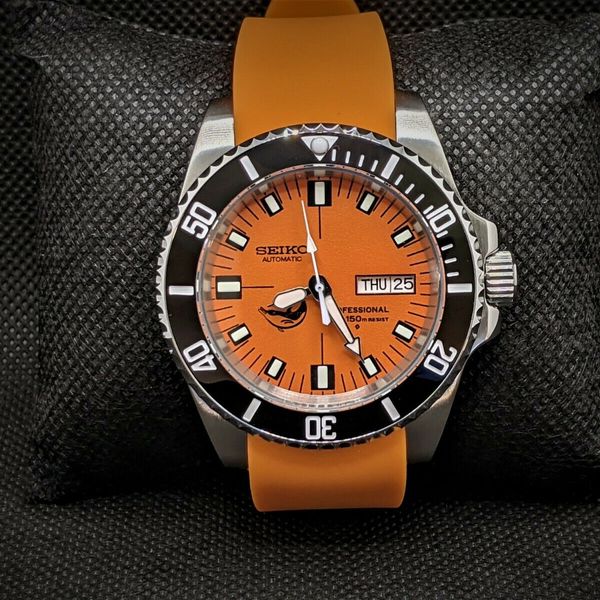Seiko Doxa Submariner Custom Mod Orange 40mm NH36 REGULATED ...
