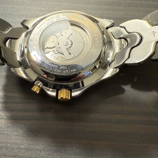 Seiko Kinetic 5M42 Sports 100 Menâ s Watch â Sapphire Crystal â Japan ...