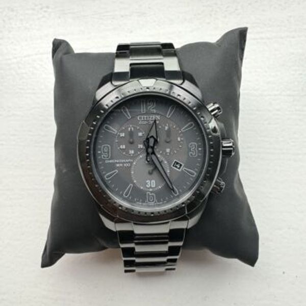 Mens Citizen Eco Drive H500-S087856 Steel Chronograph Watch ...