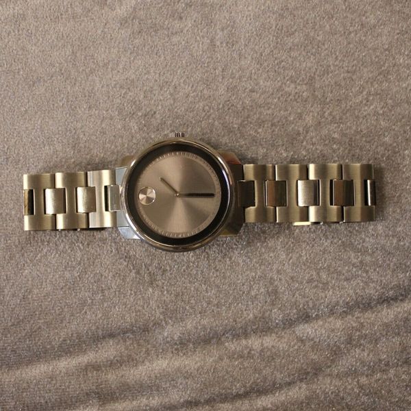 Movado Bold MB.01.1.34.6137 Gunmetal Stainless Steel Watch Parts Repair ...