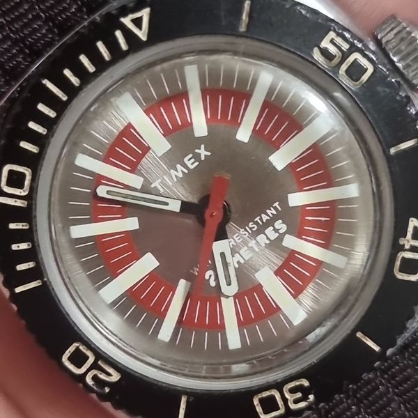 Vintage Timex Divers Style Watch,vintage Timex 25m Sprite Watch,vintage ...