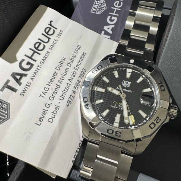 TAG Heuer aquaracer calibre 5 automatic 41mm , WBD2110.BA0928 ,Receipt ...