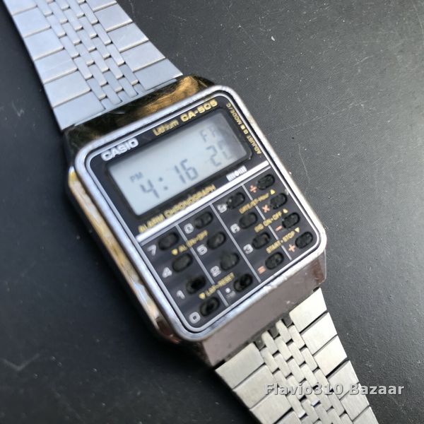 All Original 1990 CASIO CA-505 (437) Calculator Korea U 33mm watch New ...