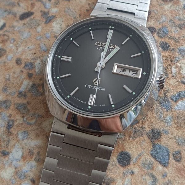 Vintage Citizen CQ Crystron Quartz JDM Kanji January 1976 8620 ...